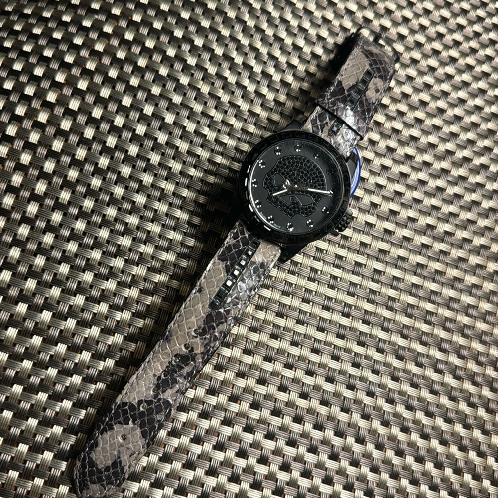 Harley-Davidson Bulova Snake Skin Pattern Watch With … - Gem